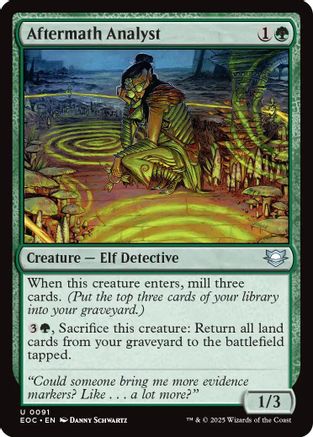 Aftermath Analyst (EOC-091) - Commander: Edge of Eternities — KadOone