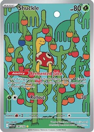 Shuckle 136/132 - Holofoil ME01 Mega Evolution - Shiny Rare — KadOone